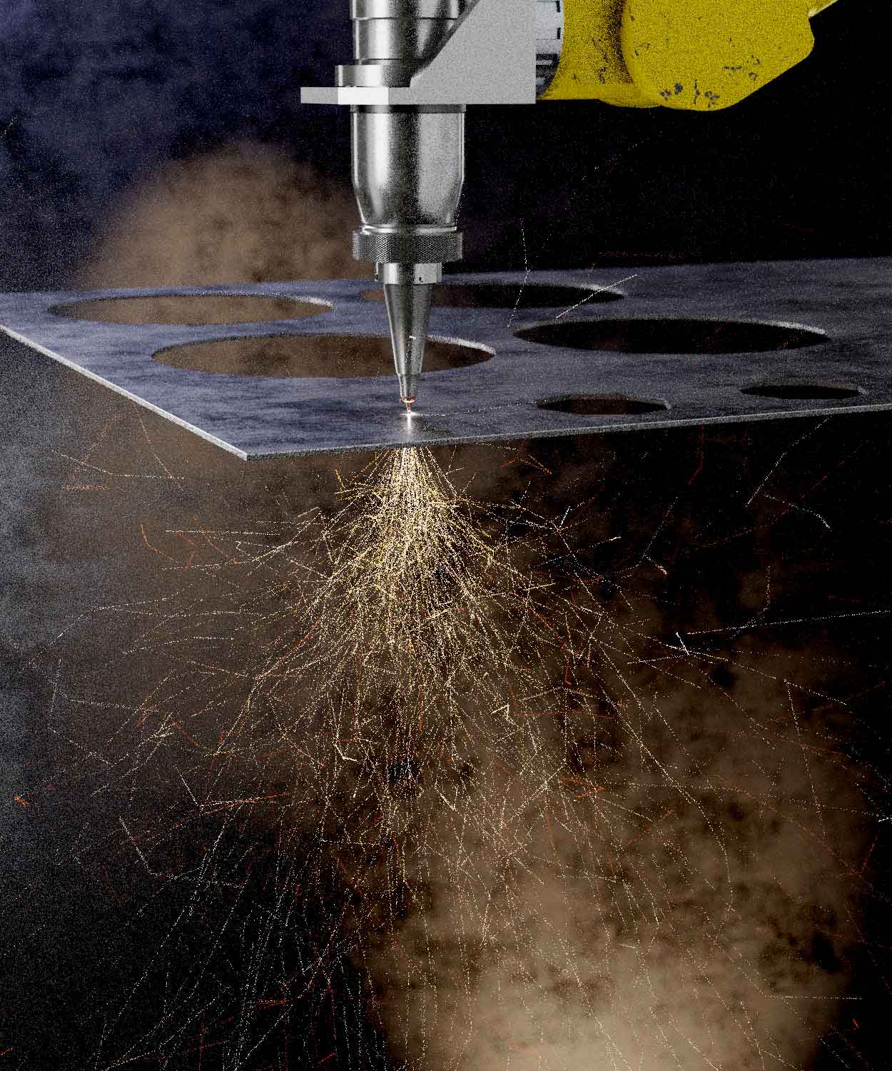Robotic Fiber Laser Cutting - Corporate Photography by Matt McKee